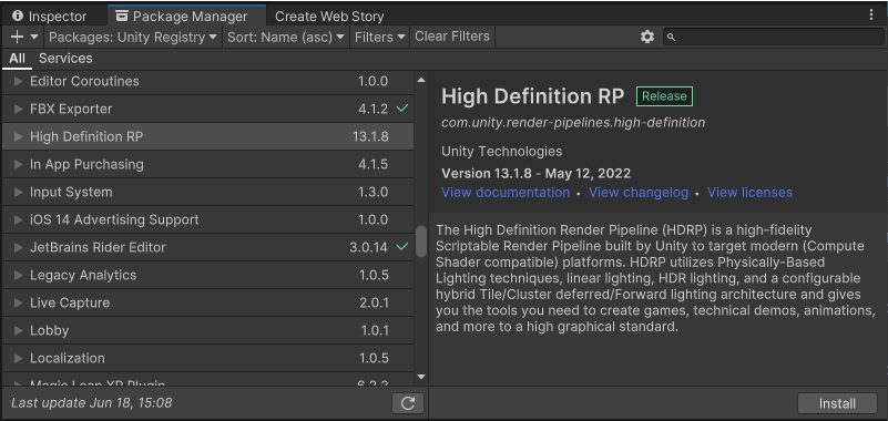 Unity Built in Render Pipeline to HDRP Upgrade Instructions – Extra ...